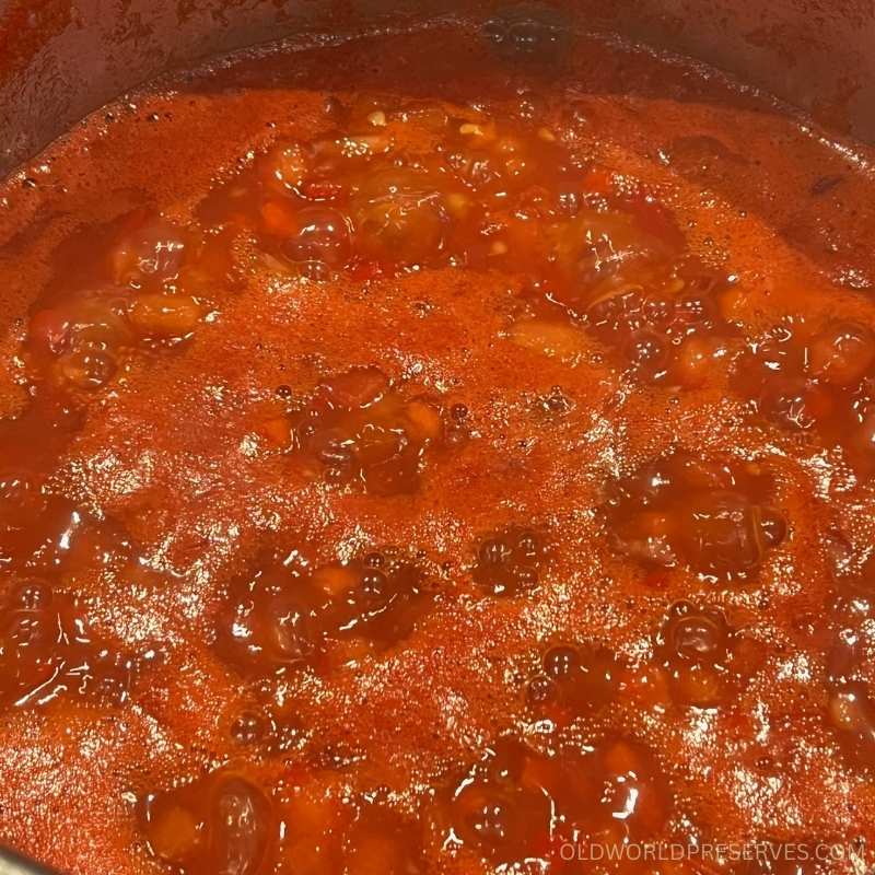 Chipotle Tomato & Red Pepper Salsa – Water Bath Canning Recipe